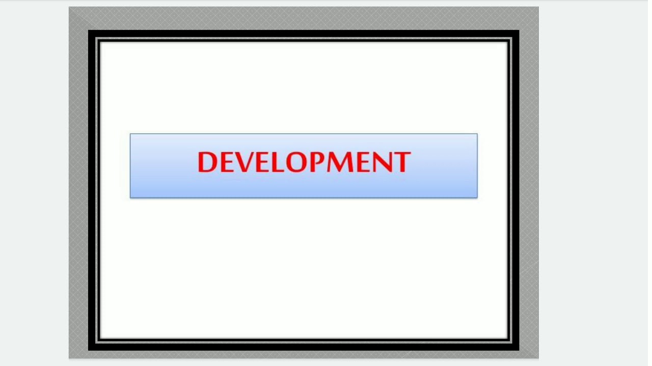 Development - YouTube