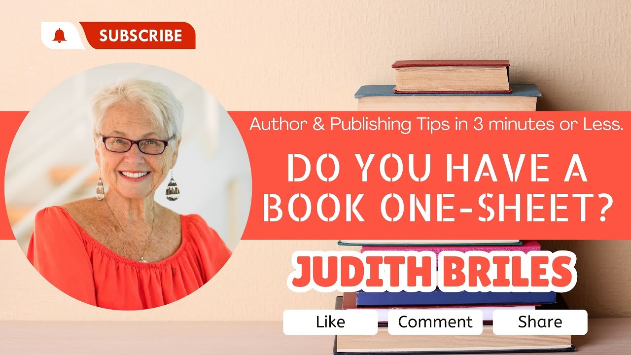 Do You Have a Book One-Sheet? #Authors #Publisher #Amwriting - YouTube