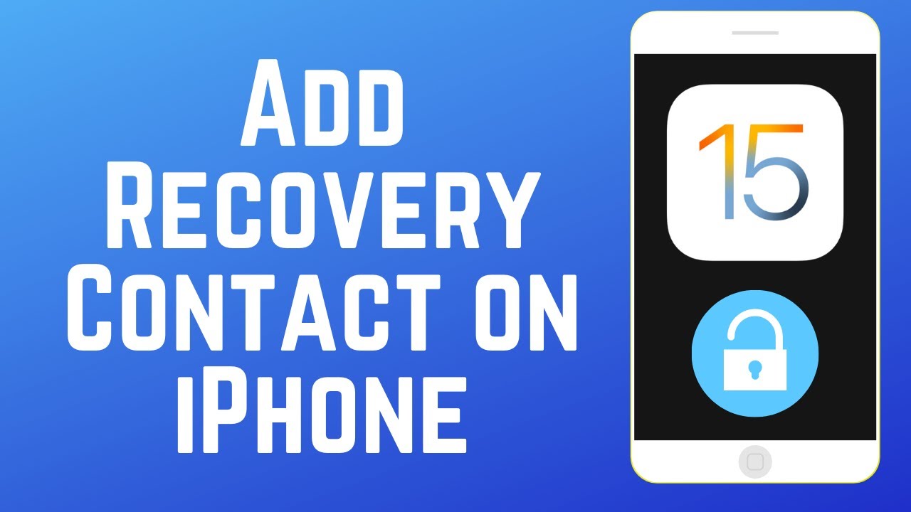 How to Add a Recovery Contact on iPhone - YouTube
