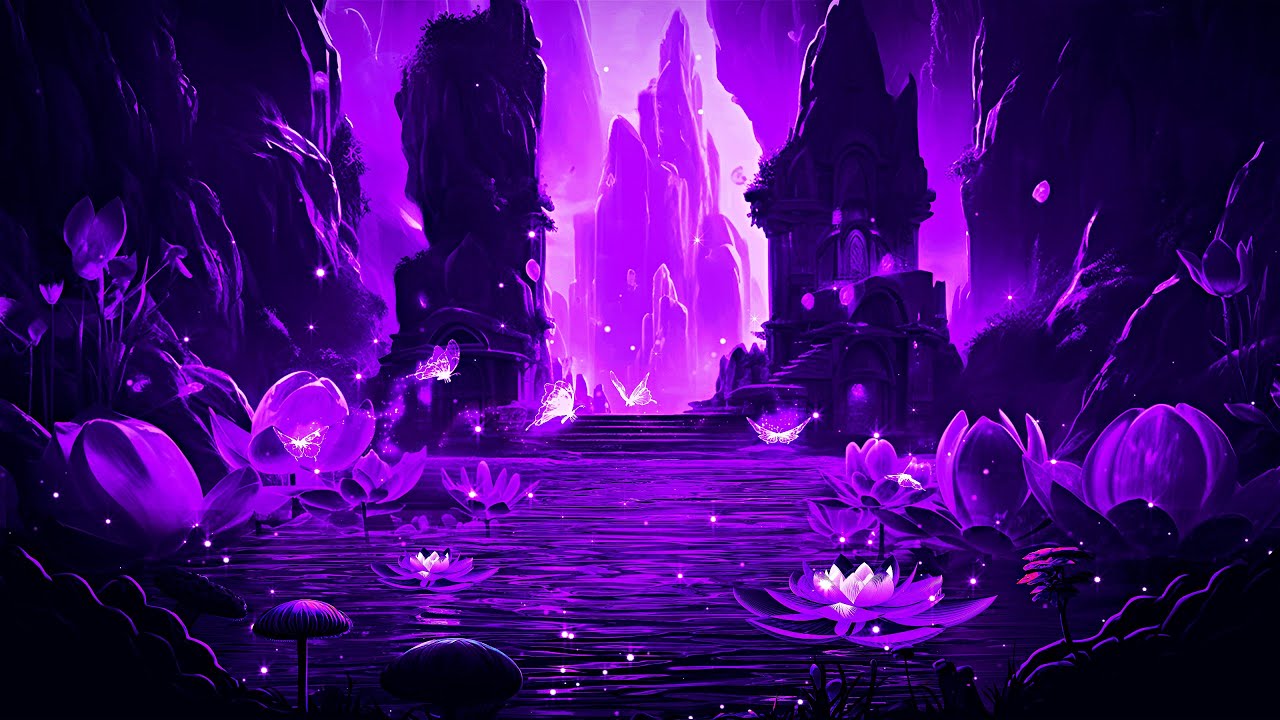 Peaceful Night 💜 Fall Into Sleep Fast & Easy ★ Soothing Relaxing ...