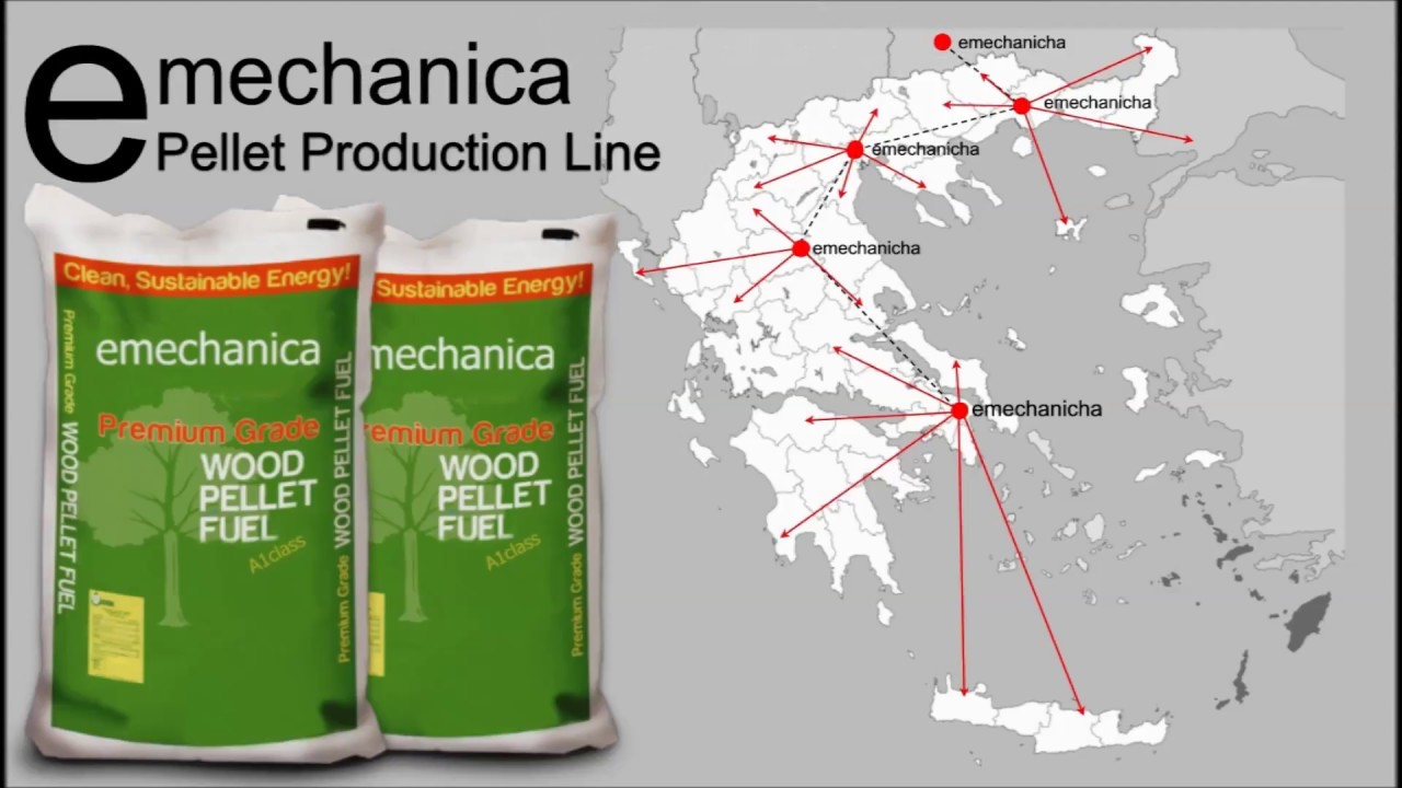 Παραγωγή πέλλετ,τιμές χονδρικής emechanica - YouTube