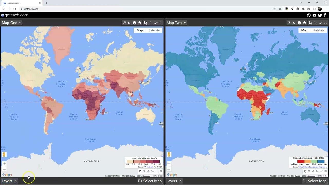 Health Indicators - geteach.com (Google Maps API) - YouTube