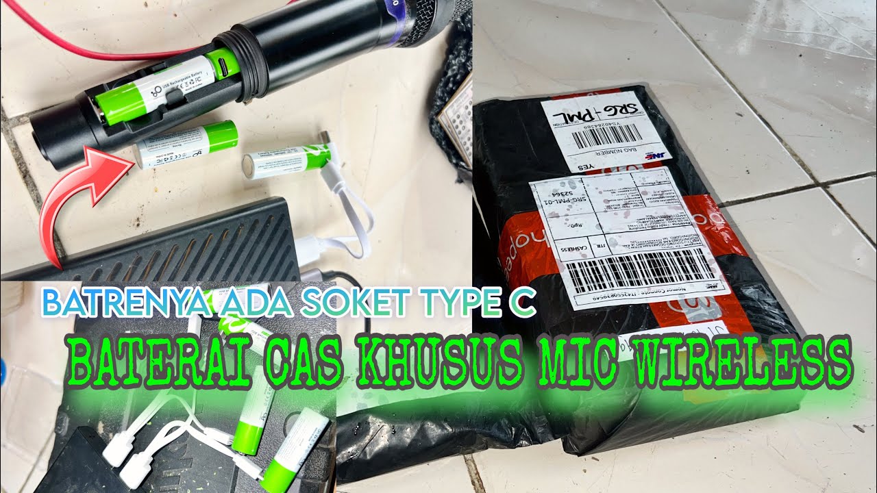 Unboxing Batre Untuk Mic Wireles Bisa di Charging - YouTube