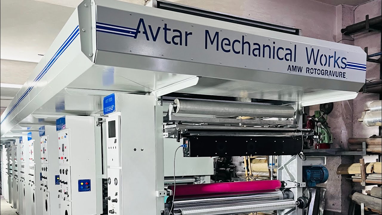 Avtar Eight Colour 5 Drive Rotogravure Printing Machine With ARC ...