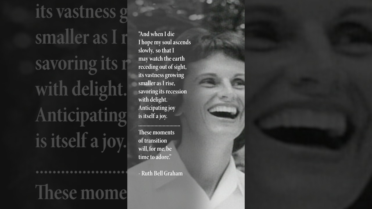 17 years ago today, Ruth Bell Graham stepped into eternity. Do you know ...