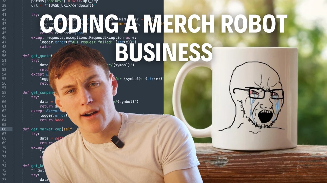 I Created a Money-Making Merch Bot - YouTube
