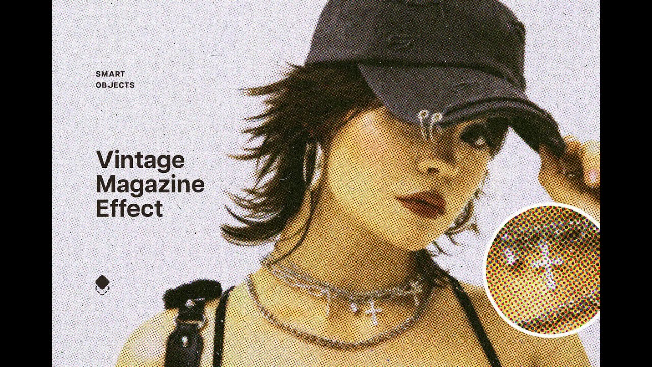 Vintage Halftone Magazine Photo Effect Download - YouTube