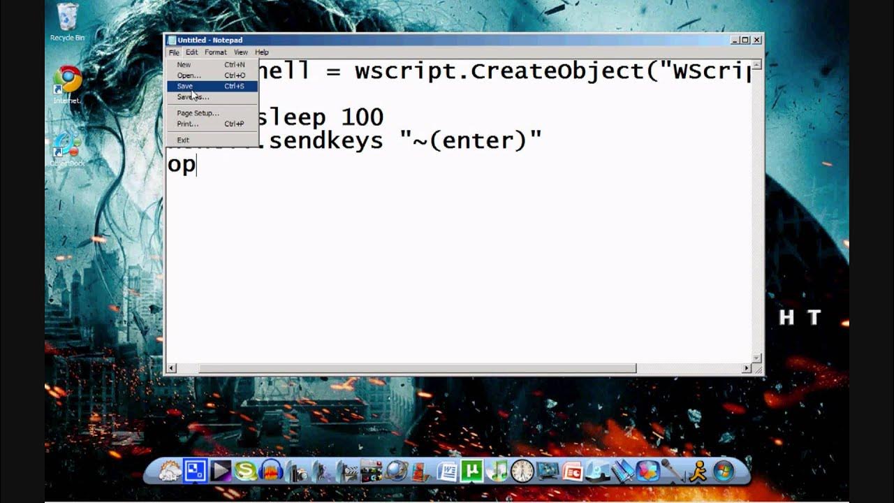 Notepad Hack- Enter Key Trick - YouTube