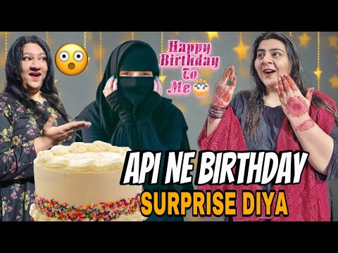 Happy BIRTHDAY TO ME MY | APPI NE DIYA SURPRISE BIRTHDAY 🎁 AMRINA NE ...