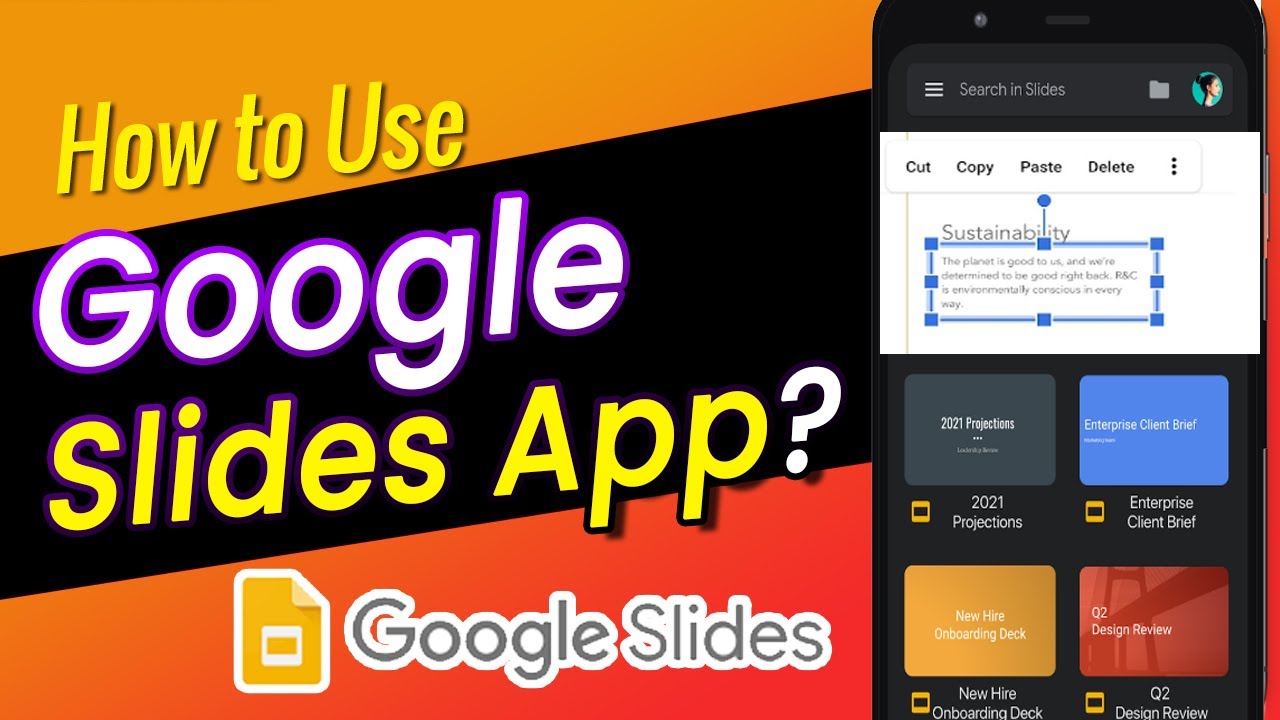 Easiest Way To Use The Google Slides App [2023] - YouTube