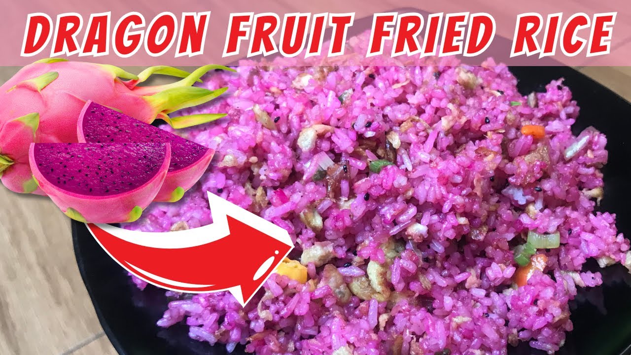 Secret Ingredient Dragon Fruit Fried Rice Recipe - YouTube