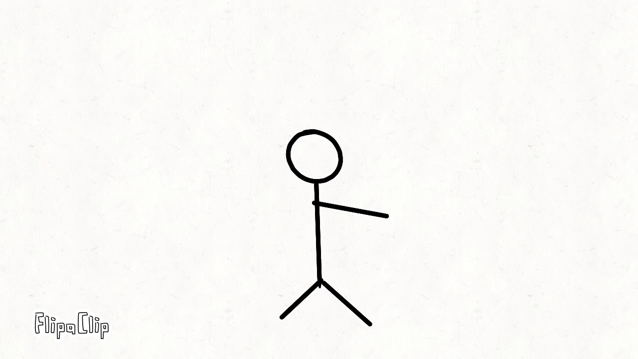 Stickman raising its arm (SMOOTH) - YouTube