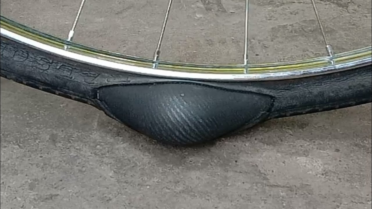 How to repair cycle tyre burst | how to repair cycle tyre crack ? 😱 ️ ...