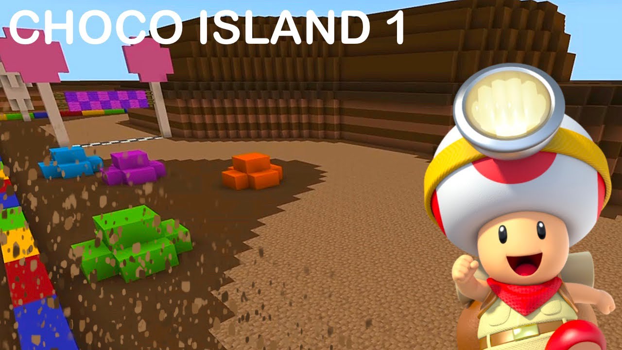 SNES Choco Island 1 - Mario Kart in Minecraft - YouTube