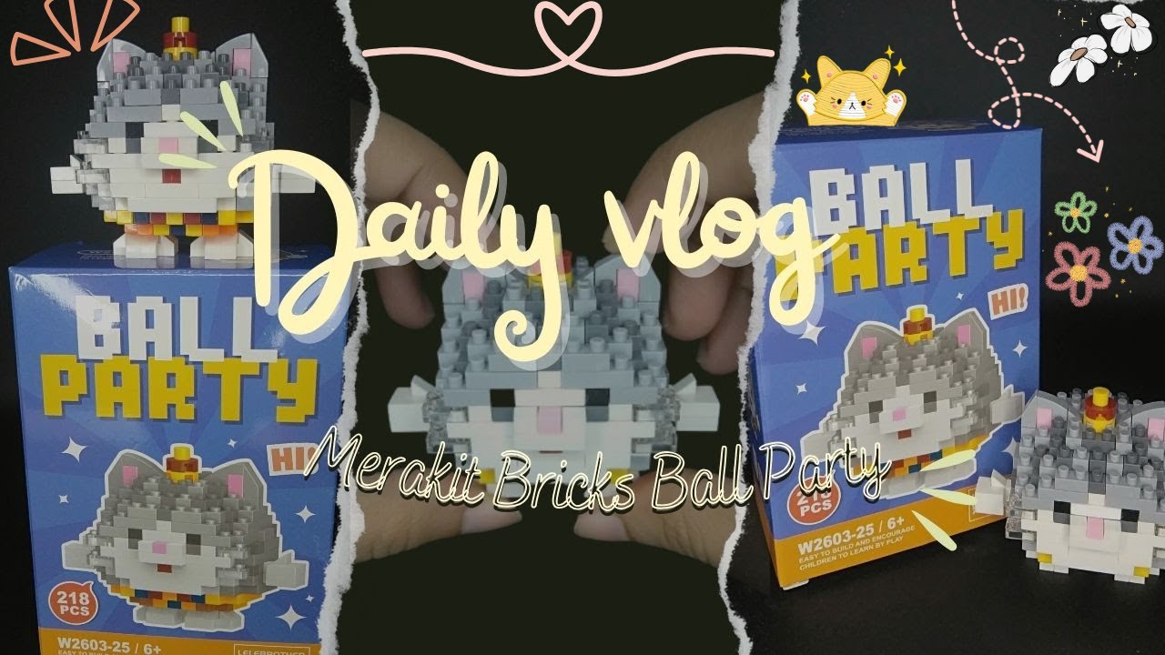Merakit Bricks Lego Ball Party Cat ‼️ PART 2 #bricks #lego #minilego # ...