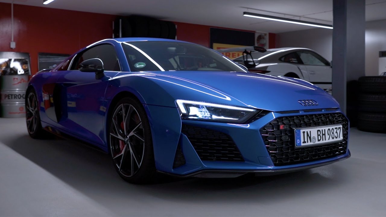 Audi R8 V10 Performance +343km/h Autobahn POV Launch Control - YouTube