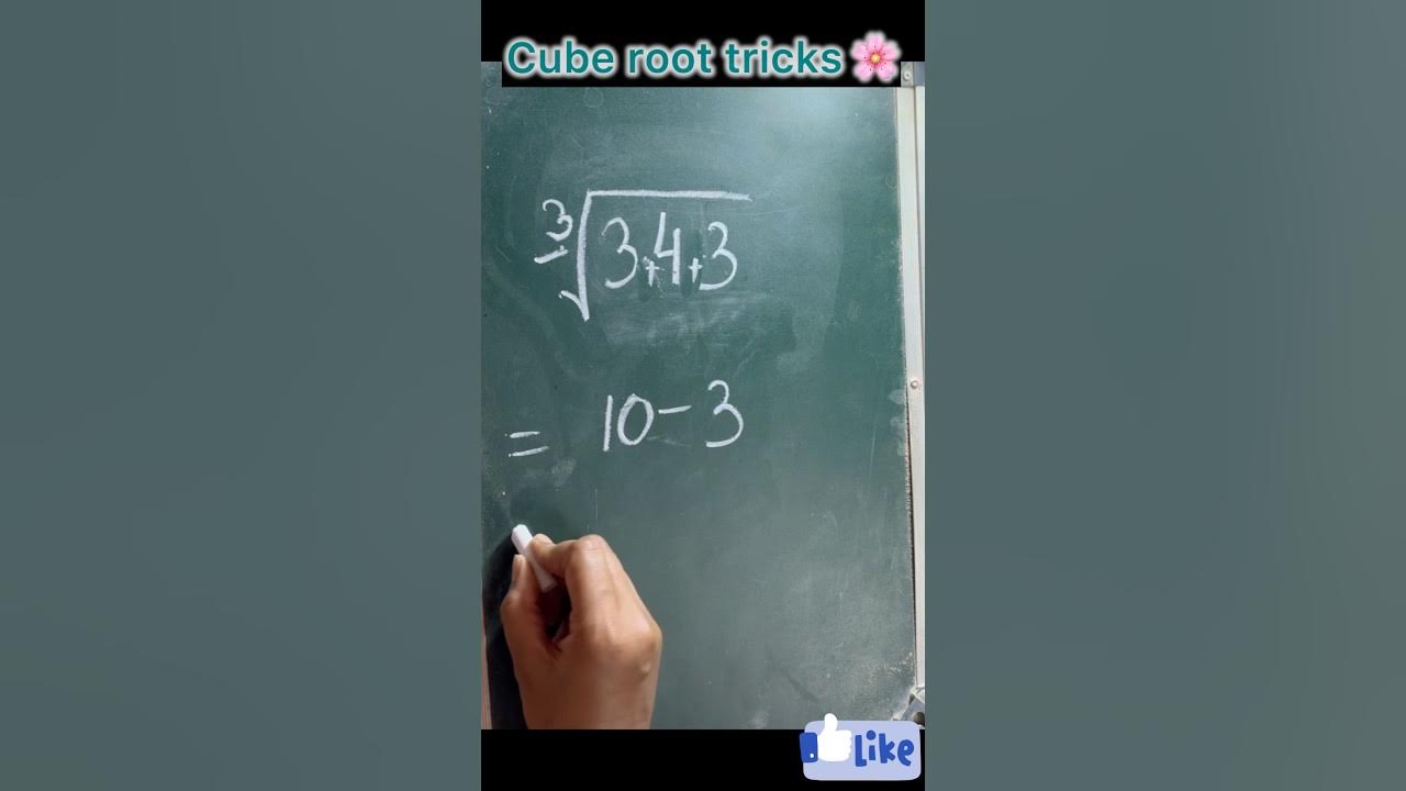 #cube_root_trick 🌸 - YouTube