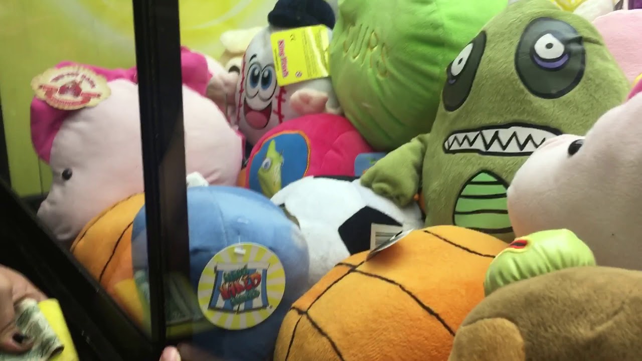 Multiple Wins from Bowling Alley Claw Machine - YouTube