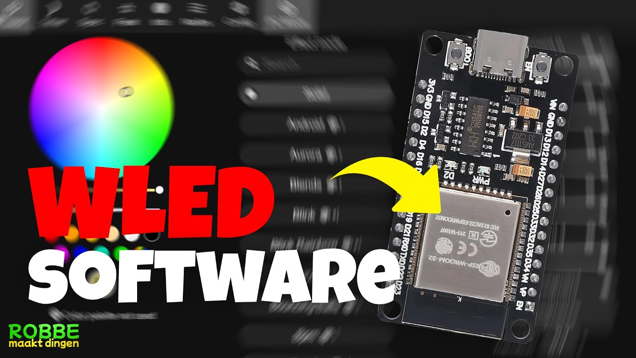 WLED SOFTWARE INSTALLEREN OP ESP 32 - YouTube