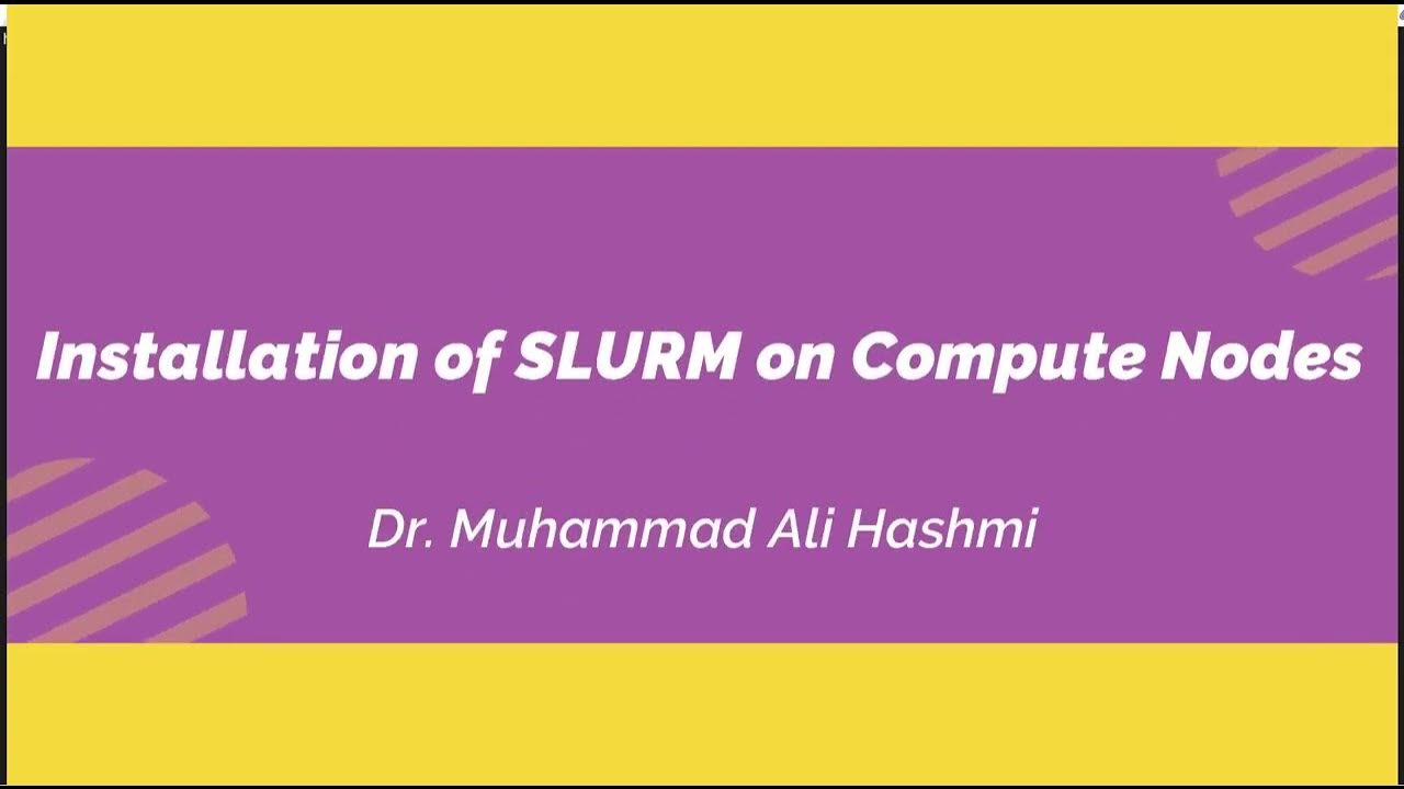 How To Make A Cluster Computer Part 06 Installing Slurm On Computer Nodesworker Nodes Youtube