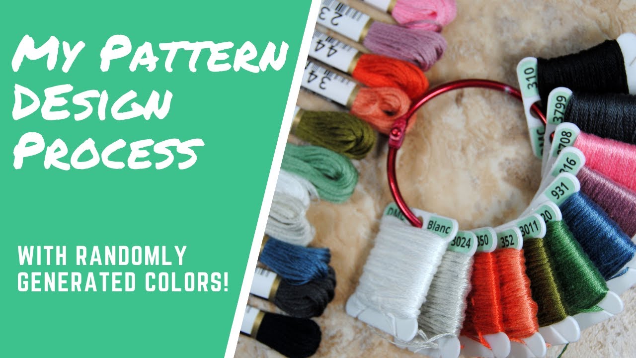 Cross Stitch Pattern Design Challenge! RNG Colors - YouTube