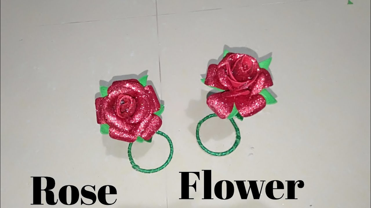 Rose Flower || How To Make A Beautiful Rose Flower ? Rose Flower Step ...