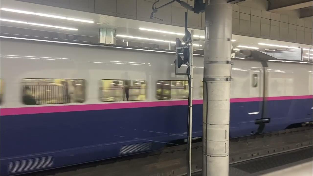 山形新幹線E3系L65編成つばさ133号山形・新庄行き東北新幹線E2系J67編成やまびこ133号仙台行き上野駅到着 - YouTube
