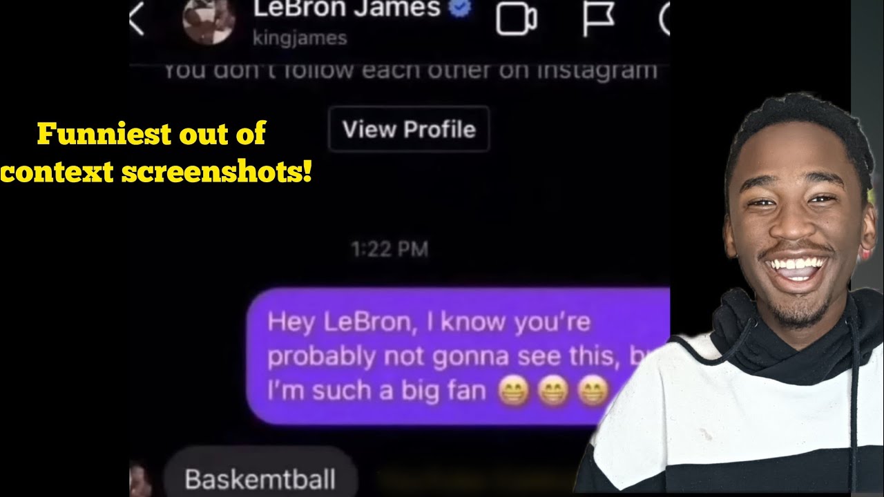 Reacting To The Funniest "Out of Context Screenshots" - YouTube