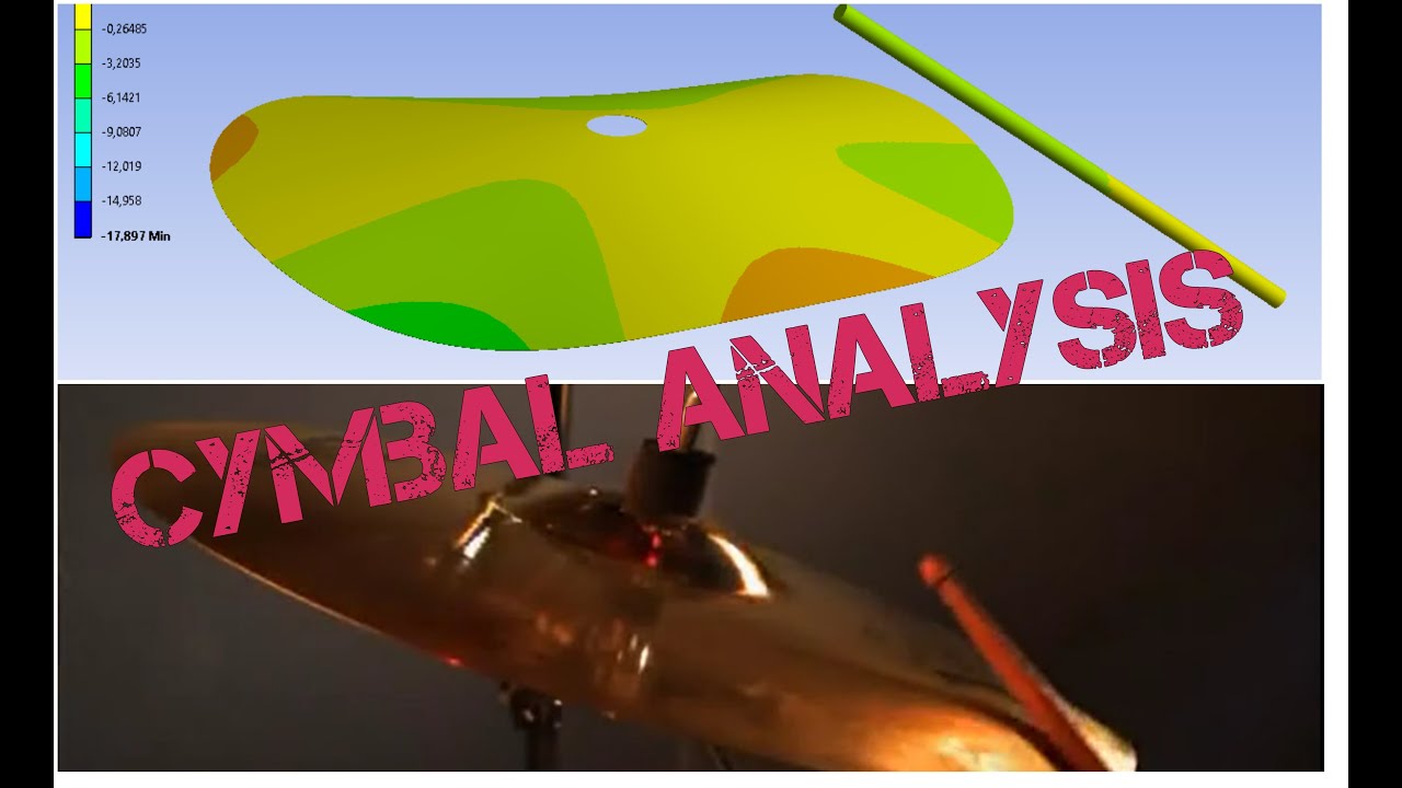 Cymbal Vibration Analysis - Ansys Transient - YouTube