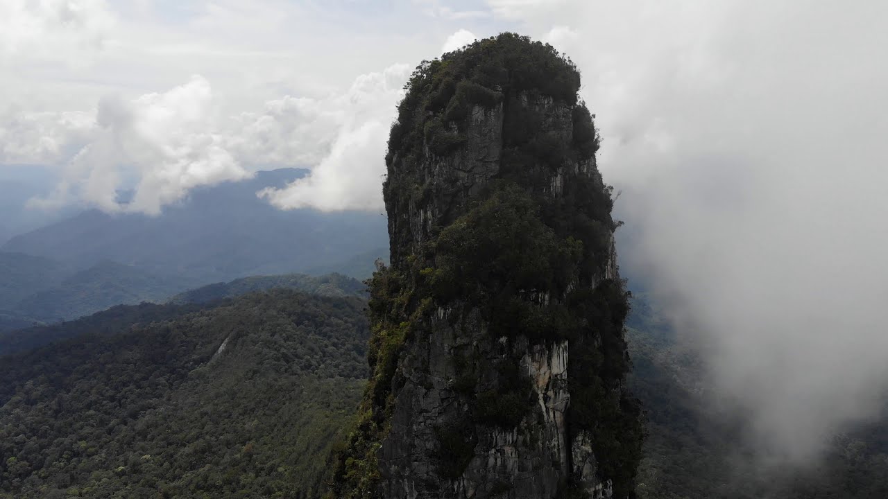 Borneo Highlands, Sarawak, Bario, Batu Lawi 4K drone - YouTube