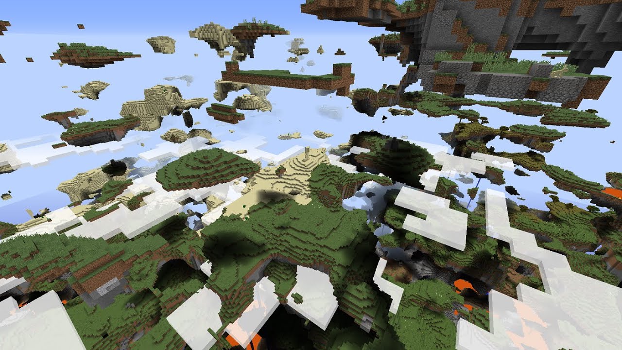 Minecraft Map (Sky world) + Download - YouTube