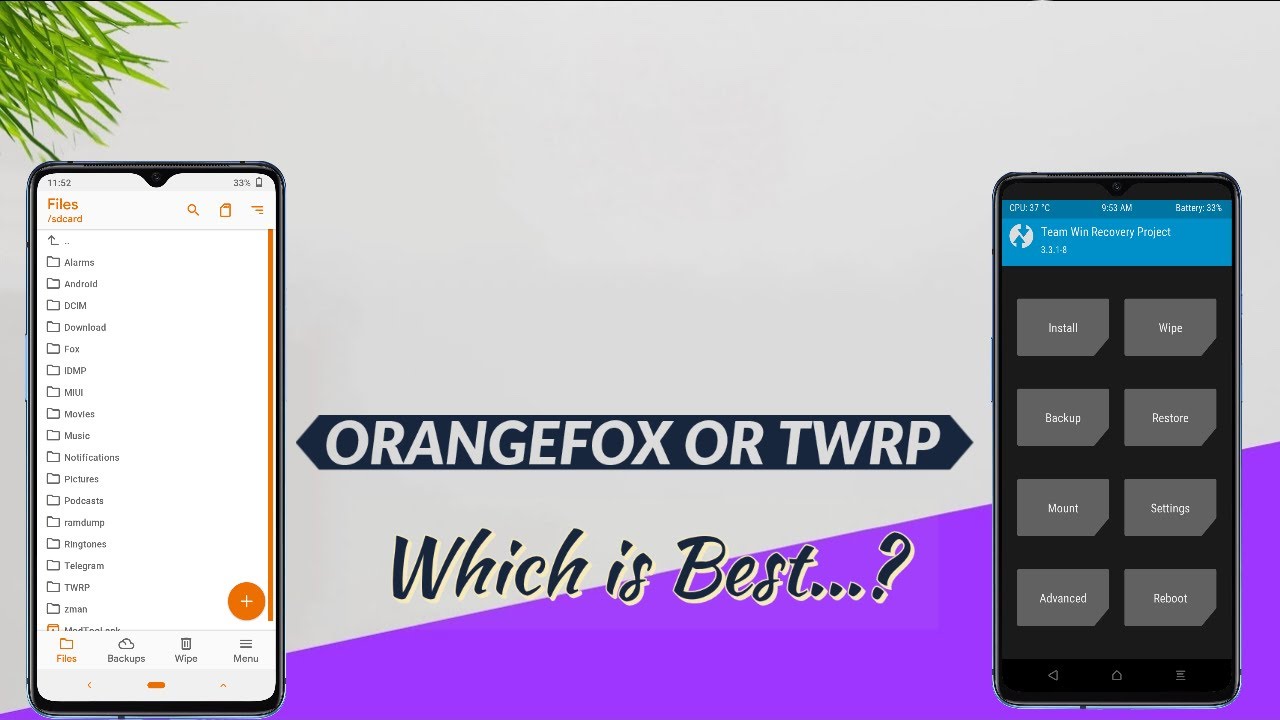 OrangeFox vs TWRP ...... Custom Recovery...| Which is Best...???? - YouTube