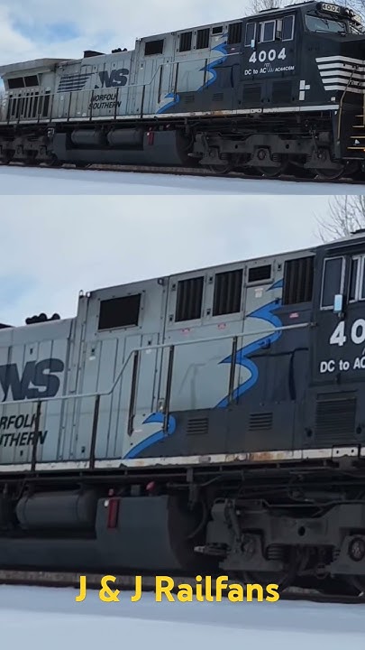 NS #4368 & Blue Mane NS #4004 coupling up! #ns #train #trainspotting - YouTube