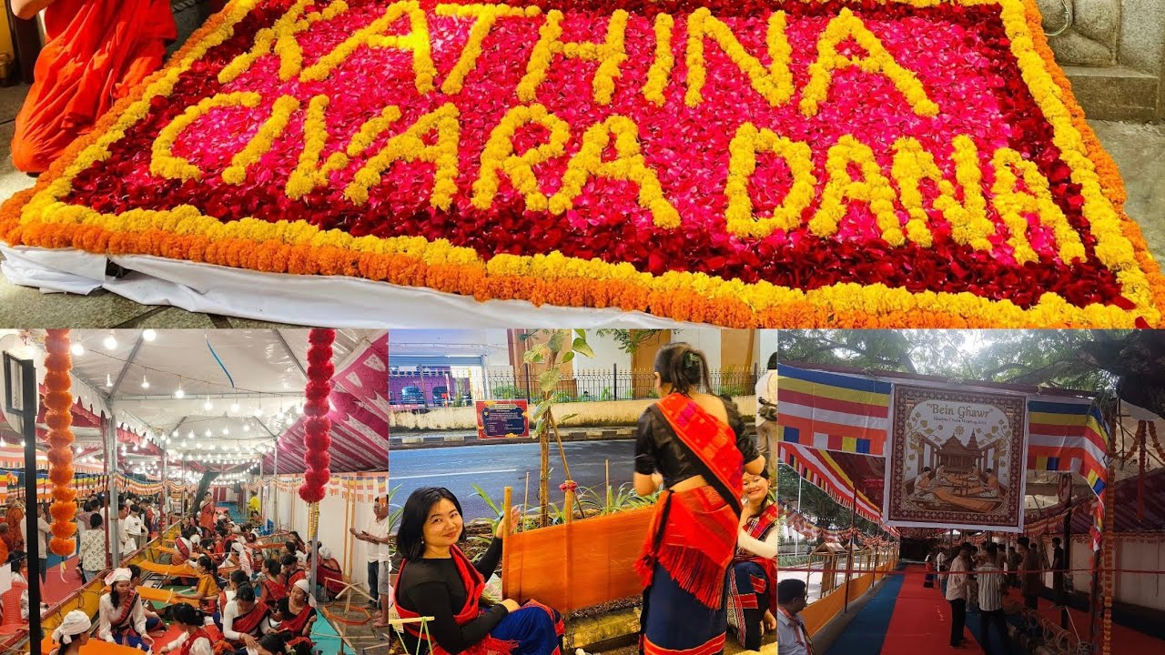 Bengaluru/ Buddha temple Maha Bodhi society /Kathina Civara dana// 18 ...