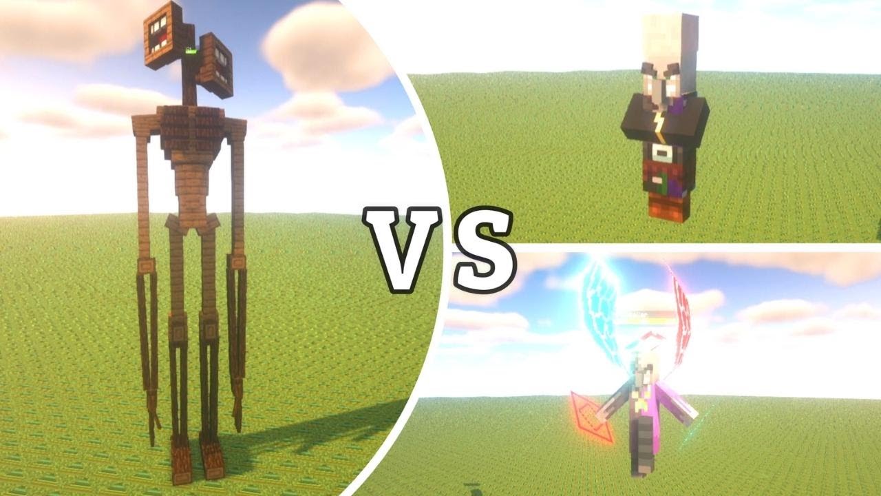 Siren Head vs Magispeller and Spiritcaller | Minecraft Mob Battle - YouTube