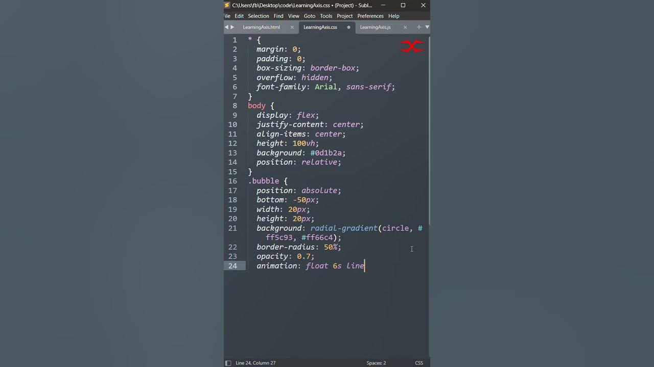 Floating Bubbles Animation | HTML CSS JavaScript - YouTube