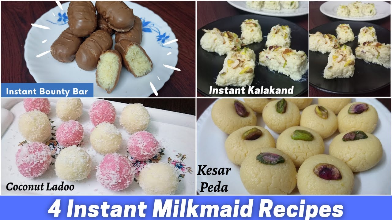 4 Instant Milkmaid Recipes | Condensed Milk Sweet Recipes | कंडेंस्ड ...