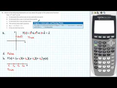 1105 RP2 078 - Understanding the Graphs of Polynomial Functions - YouTube