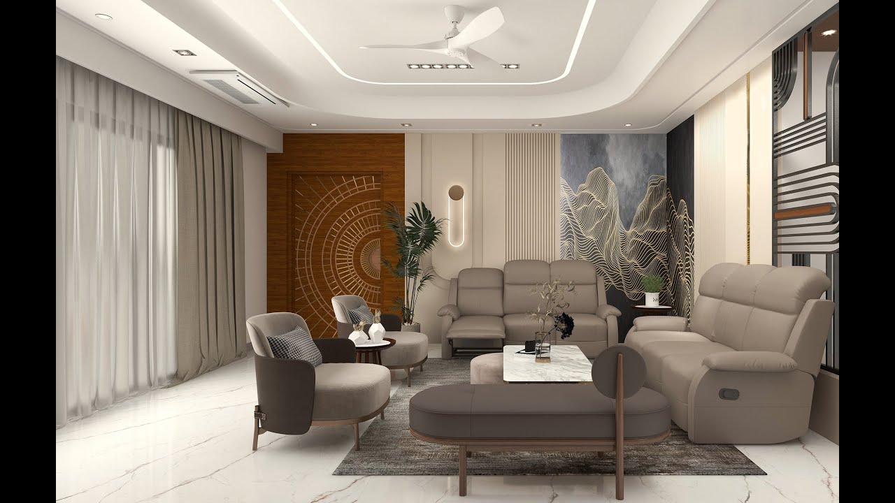 Interior Design of 4BHK | 3D Visulaization | Animation | 4BHK ...