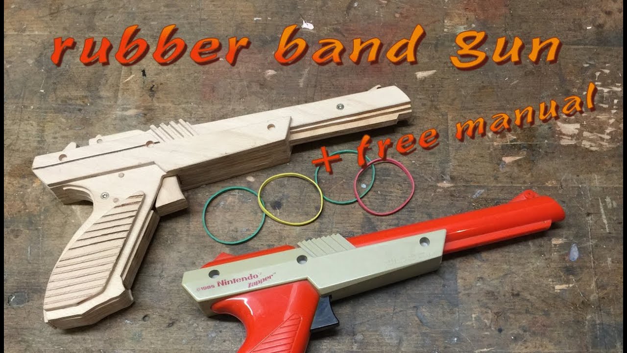 NES Zapper rubber band gun: DIY + free manual - YouTube