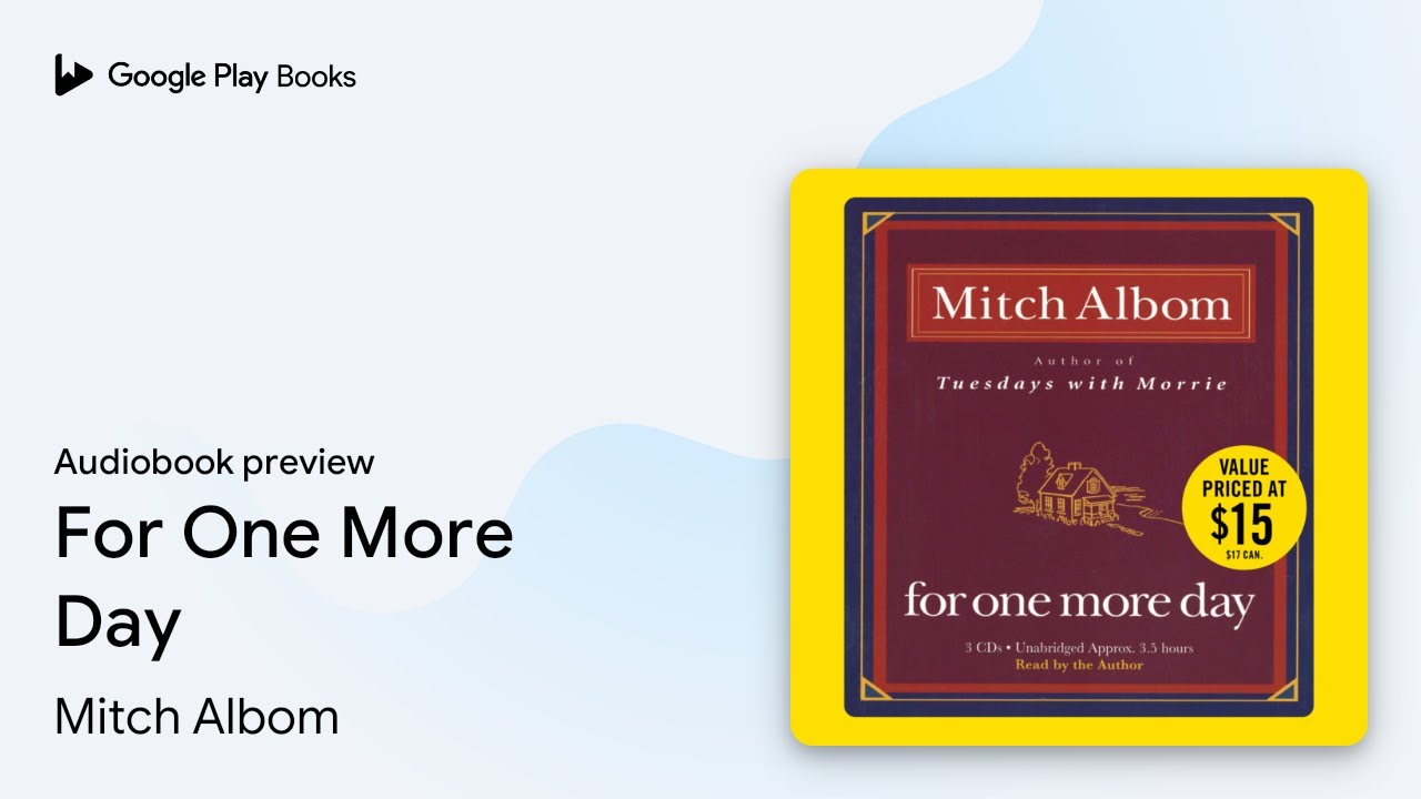 For One More Day by Mitch Albom · Audiobook preview - YouTube