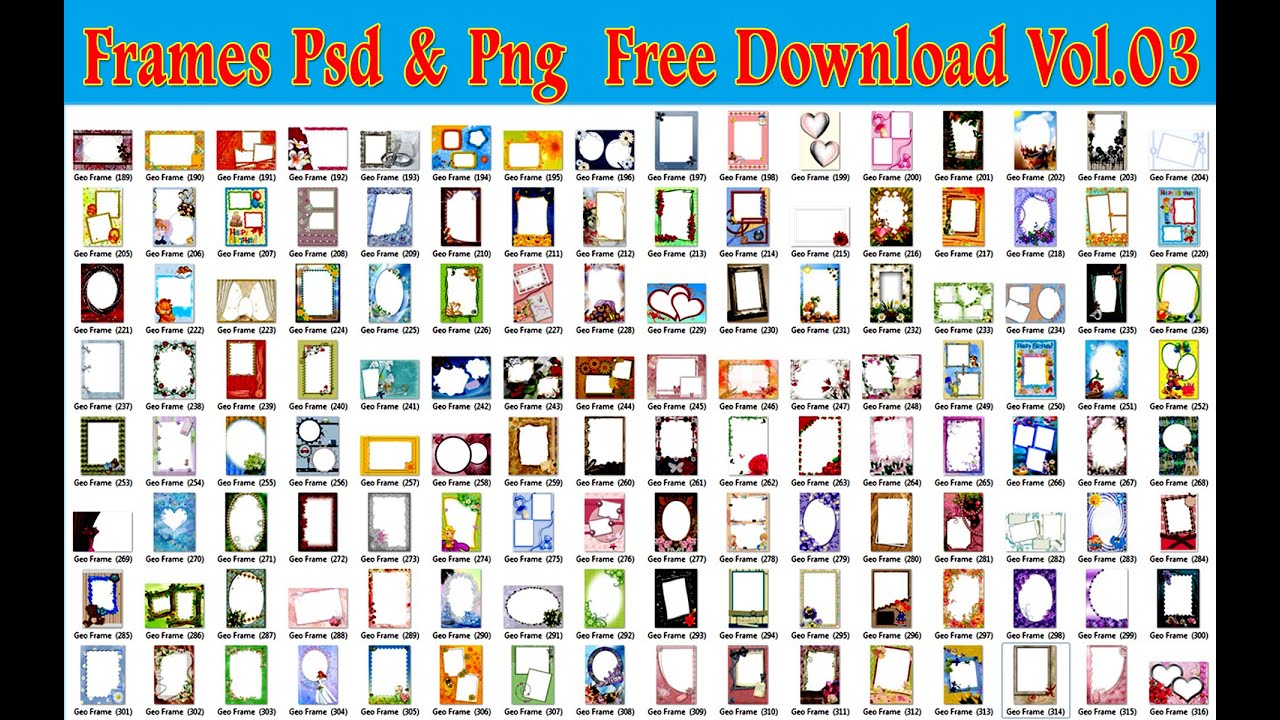 Frames For Photoshop Psd Free Download