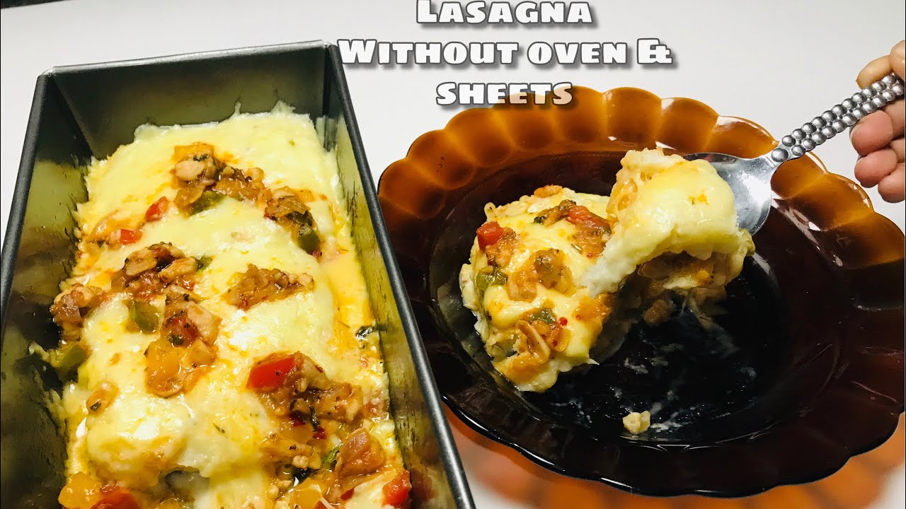 Lasagna | Easy Lasagna without oven & Lasagna sheets | Bread Lasagne | Chicken Lasagna - YouTube