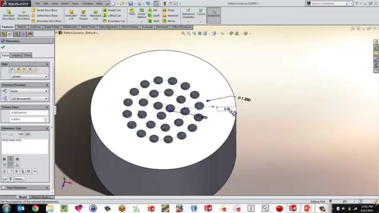 Advanced Notes In SolidWorks Drawings Pattern Instance YouTube Advanced Notes In SolidWorks Drawings Pattern Instance YouTube
