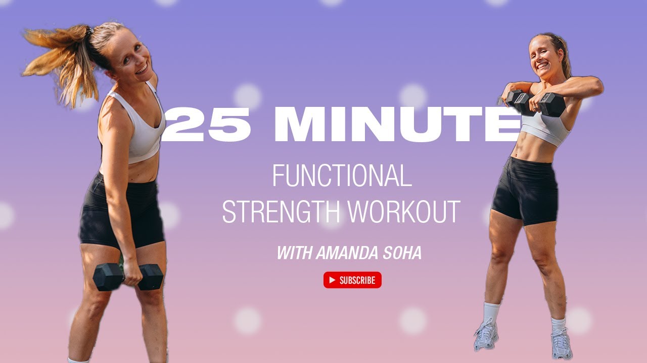 25-Minute Intense Dumbbell Full Body Workout | Functional Strength ...