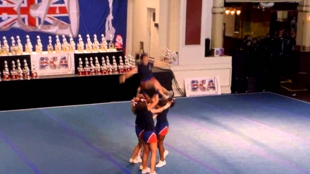 Team Derby Ravens- Level 2 Stunt Group - YouTube