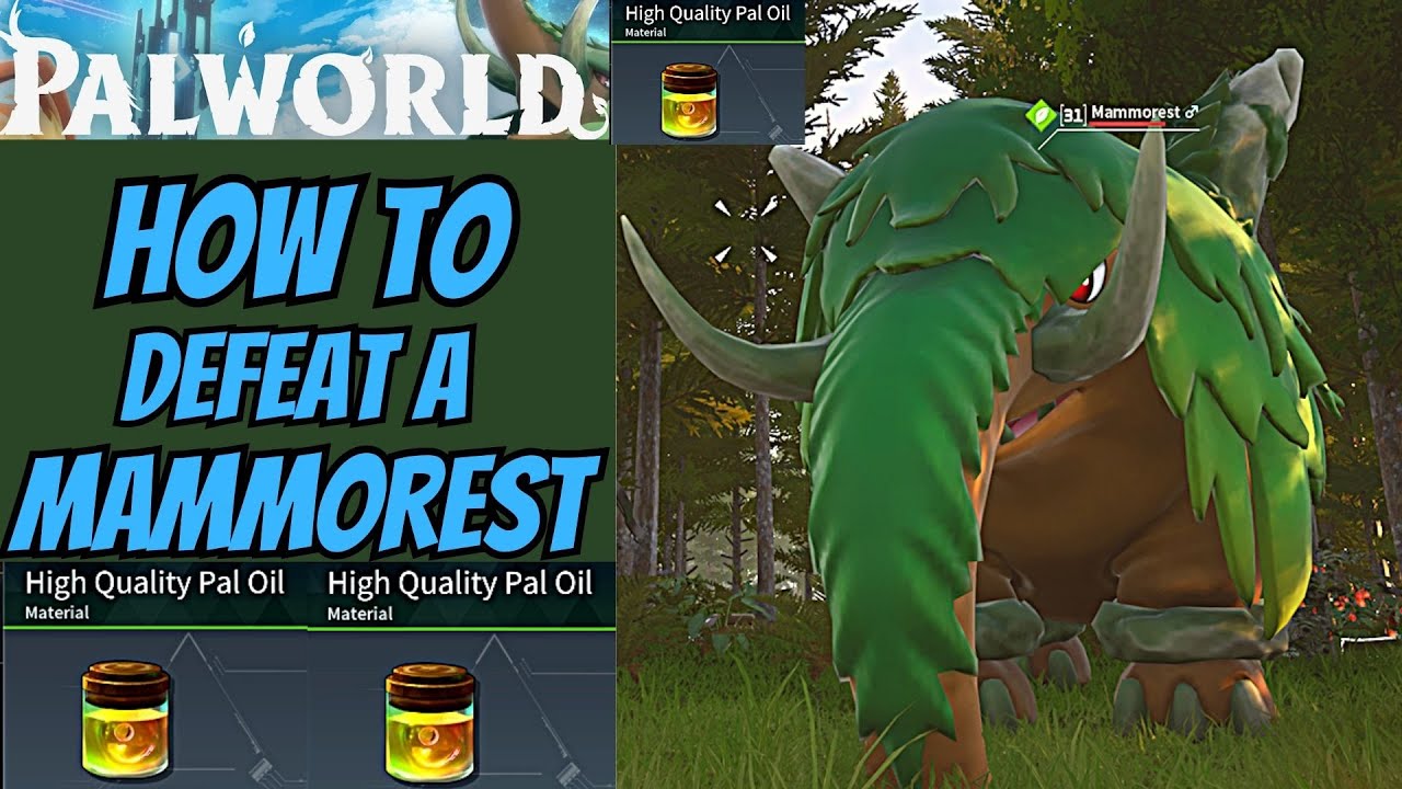 How To Defeat a Mammorest Palworld - YouTube