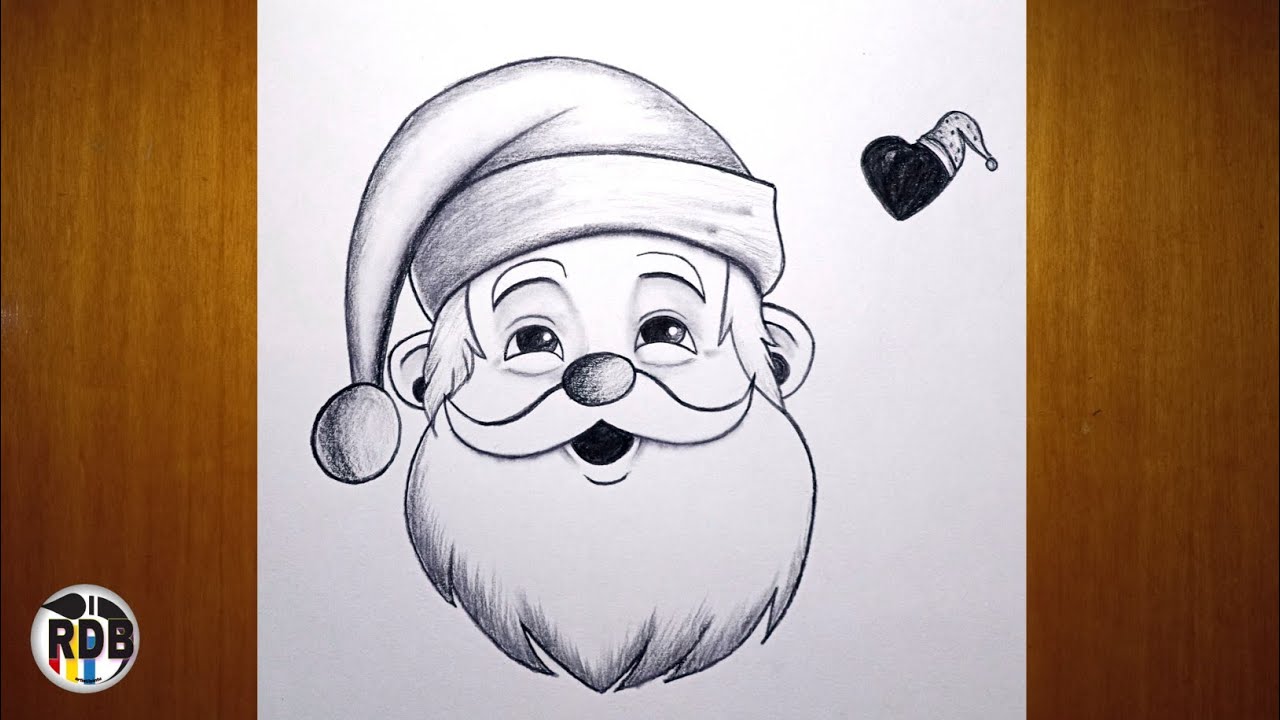 How to Draw Santa Claus step by step - Easy Christmas Drawing | Santa ...