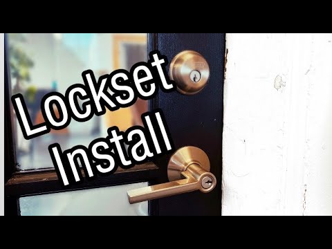 Install Door Knob, Lockset, and Deadbolt - YouTube