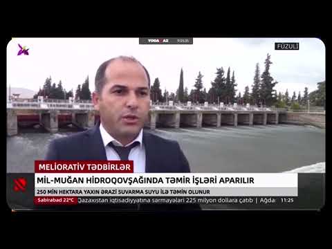 Füzulidə Mil-Muğan hidroqovşağında təmir işləri aparılır - Real TV 19.10.2025